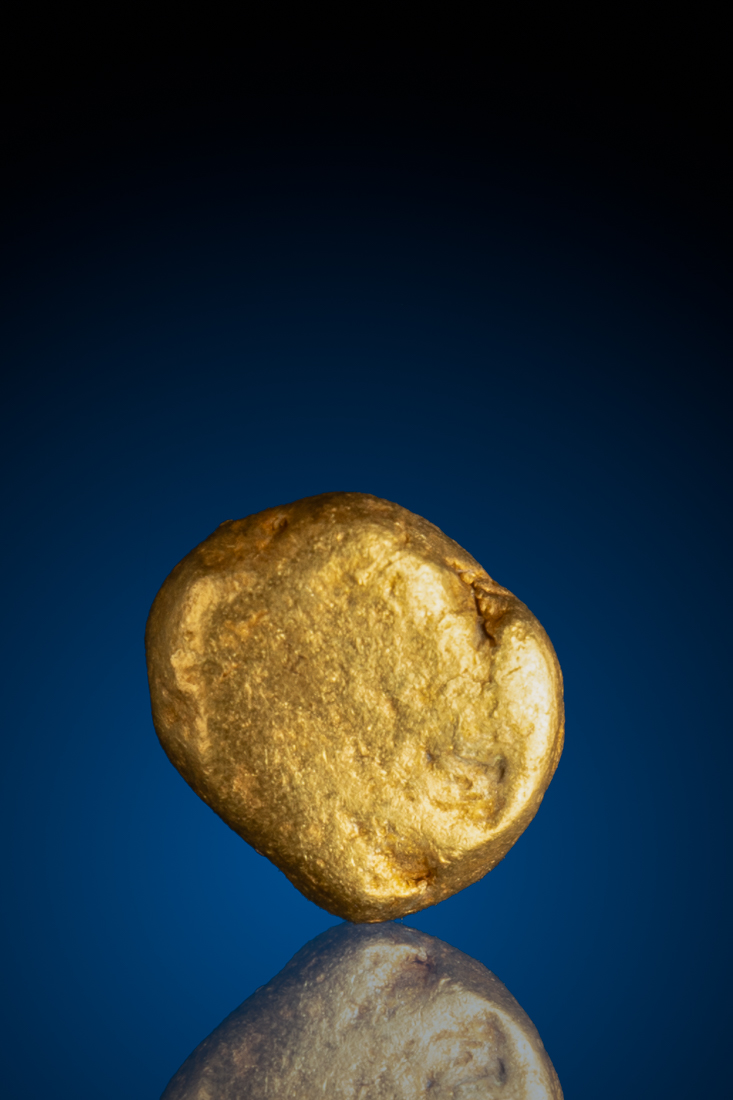Classic Round River Worn Gold Nugget from the American River - 7.36 ...