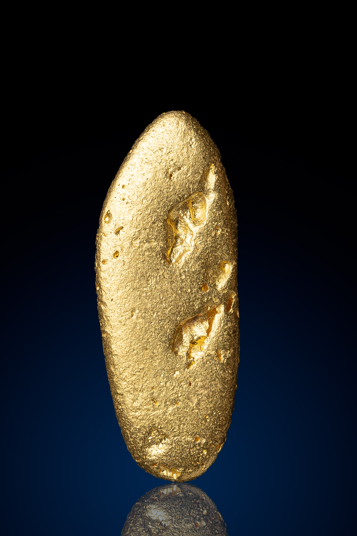 Oblong and Smooth - Natural Australian Gold Nugget - 10 grams [RT9 ...