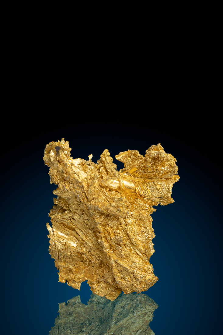 Beautiful Lustrous Herringbone Formation - Natural Crystallized Gold ...